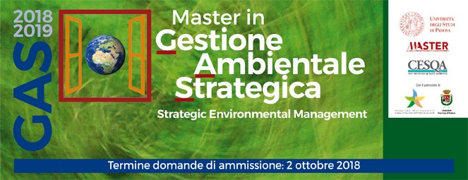 Master CESQA – Università di Padova in “Gestione Ambientale Strategica ...